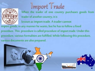 Import & Export Trade | PPTX