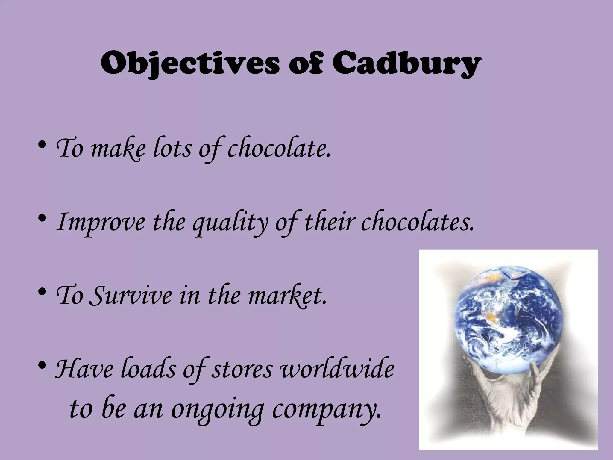Presentation of cadbury | PPT