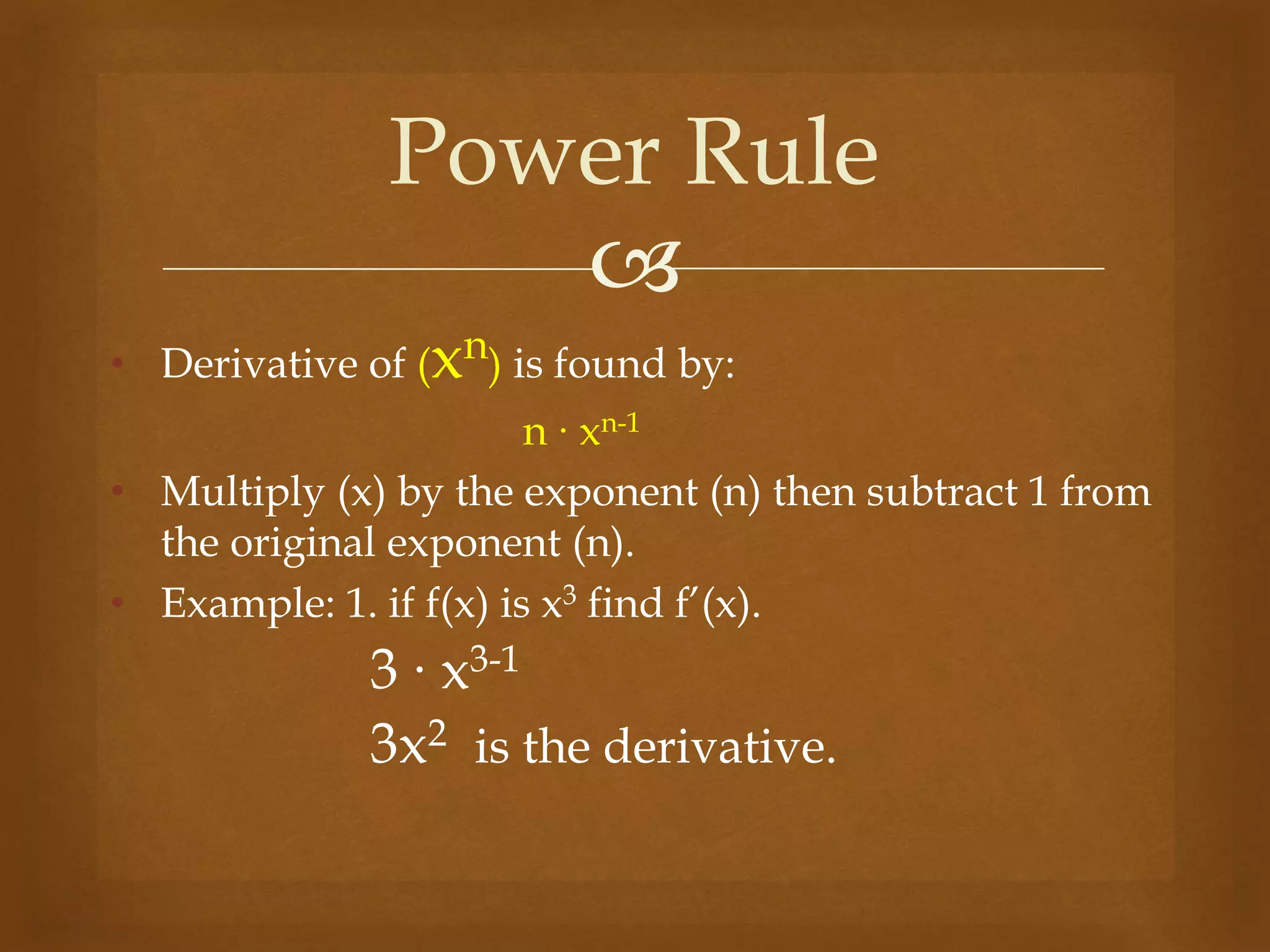 Rules of derivative | PPTX