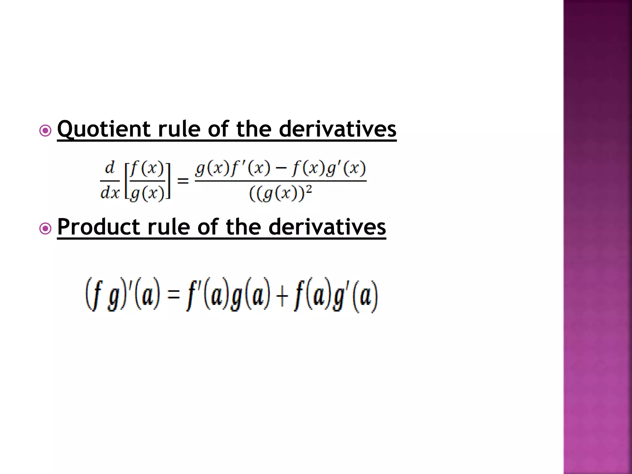 Presentation of calculus on application of derivative | PPTX