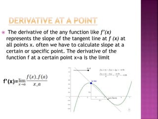 Presentation of calculus on application of derivative | PPTX