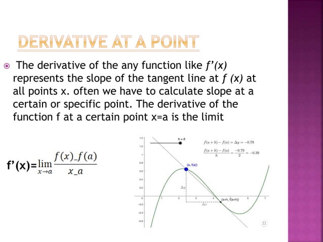Presentation of calculus on application of derivative | PPTX | Physics ...