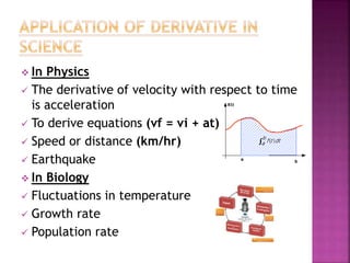 Presentation of calculus on application of derivative | PPTX