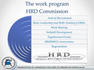 Presentation of candidates for chief of himsisfo | PPT