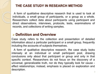 The Case Study in Research Methods | PPTX