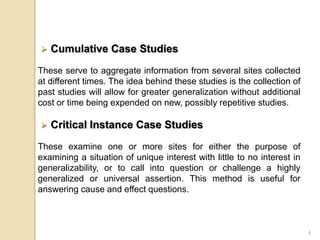 The Case Study in Research Methods | PPTX