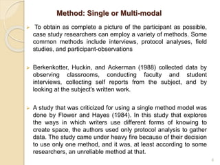 The Case Study in Research Methods | PPTX | Science