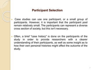 The Case Study in Research Methods | PPTX
