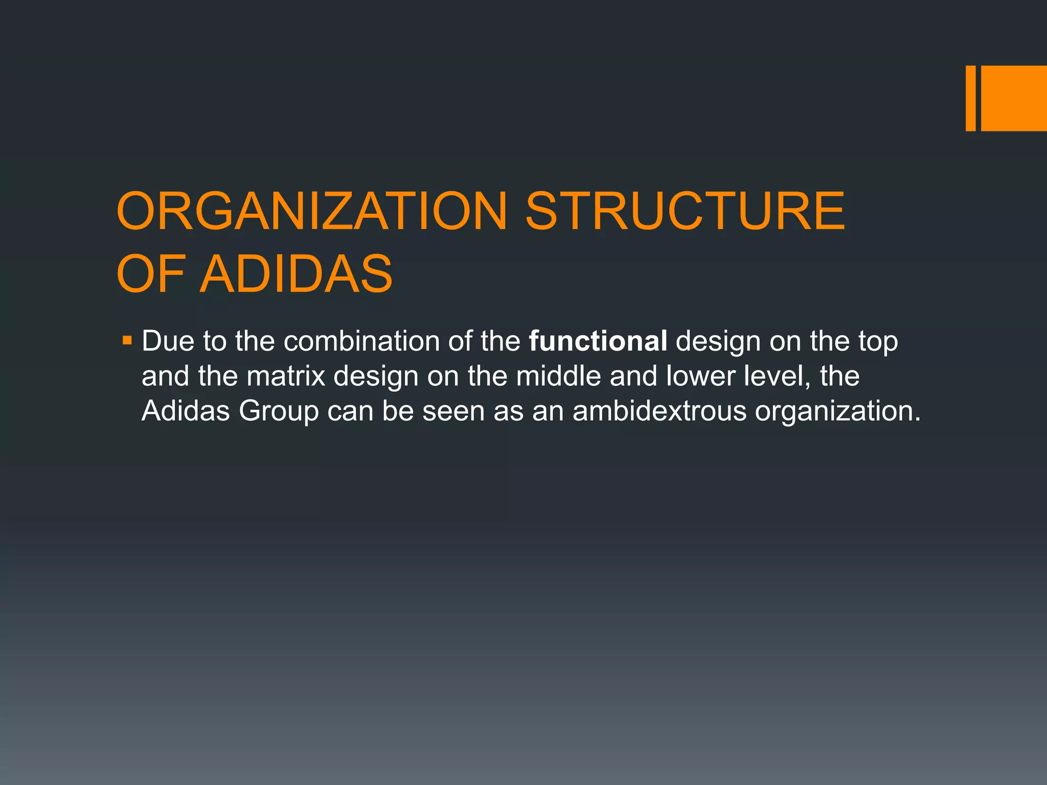 Adidas Management and Managerial Structure | PPTX | Large Business ...