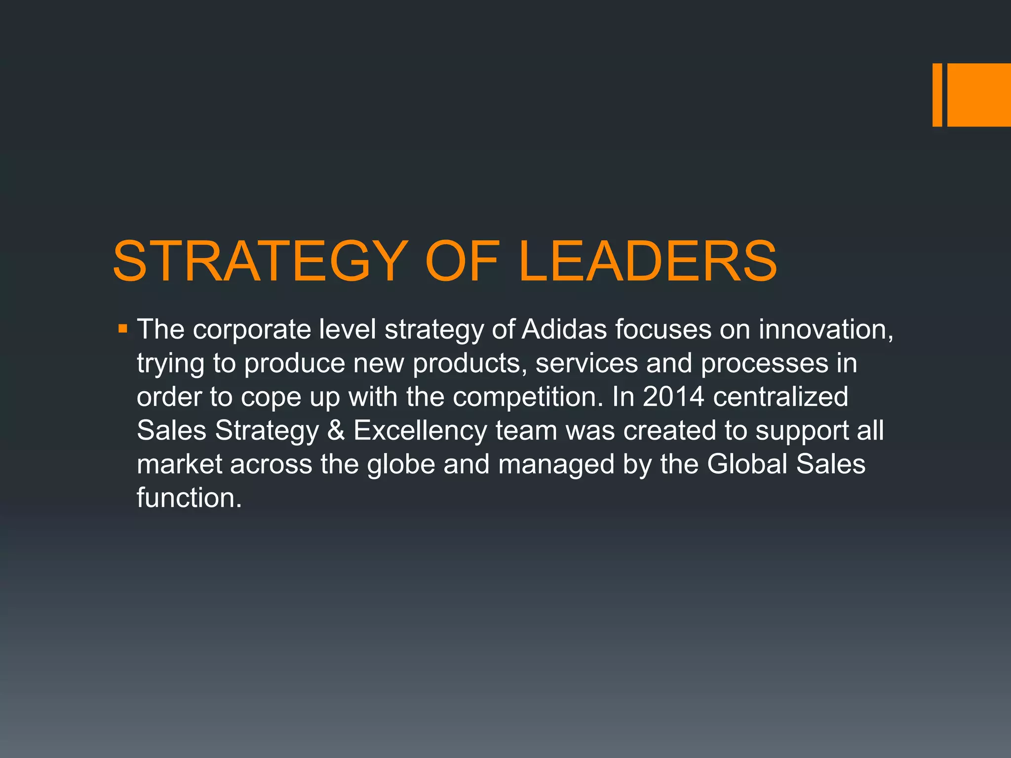 Adidas Management and Managerial Structure | PPTX