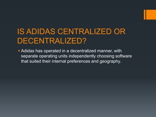 Adidas Management and Managerial Structure | PPTX