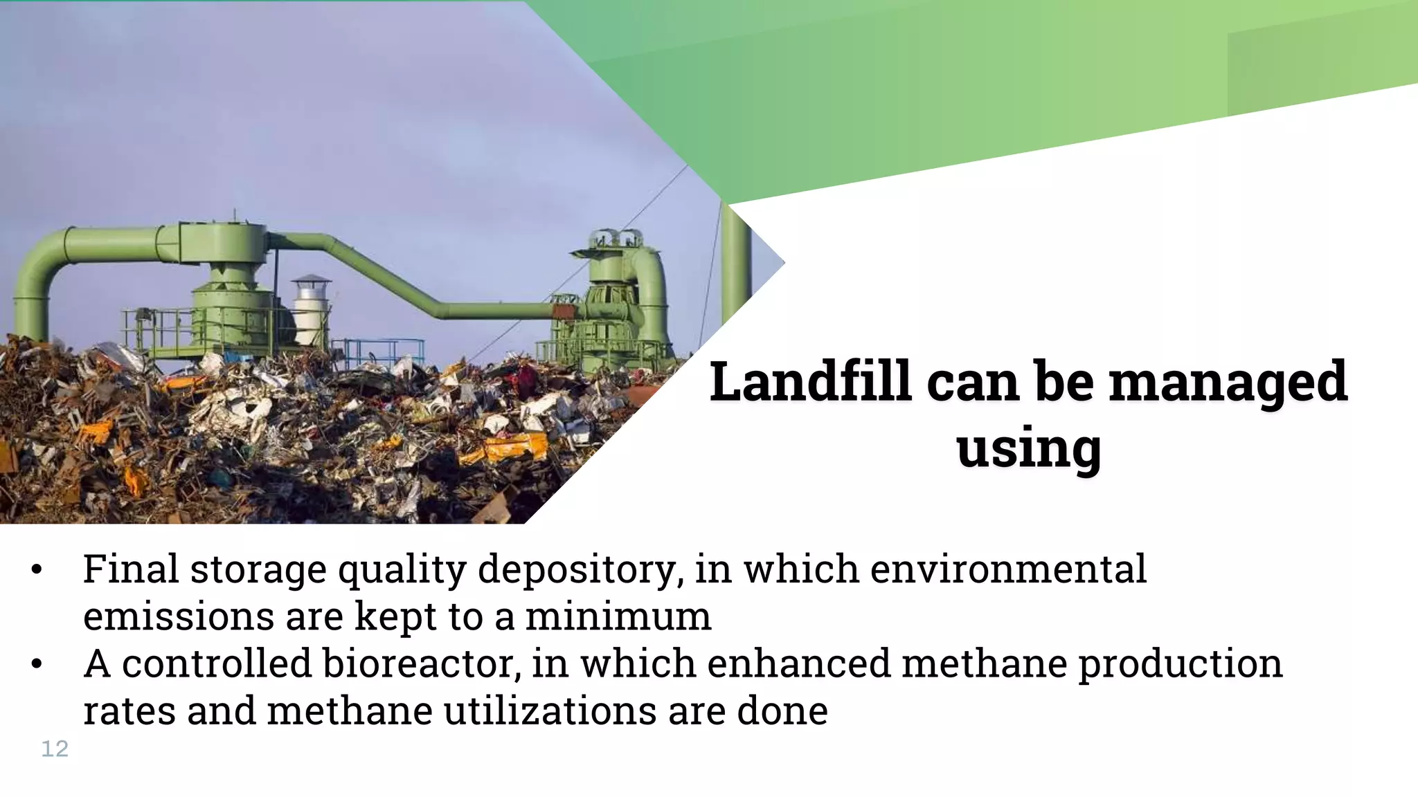 Solid Waste Disposal into Land | PPT