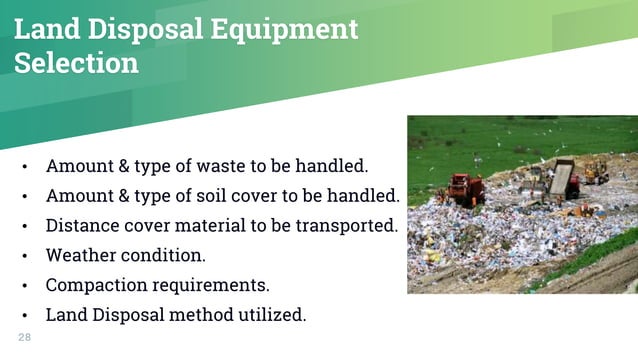 Solid Waste Disposal into Land | PPT