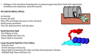 Presentation of chemical handling presentation | PPTX