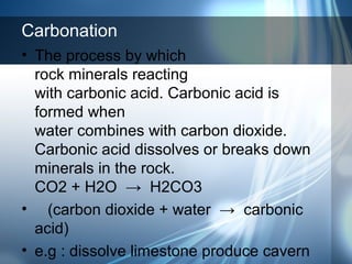 Presentation of chemical weathering | PPT