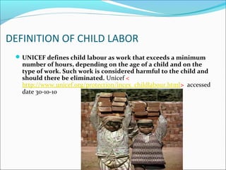 Presentation of child labour | PPT
