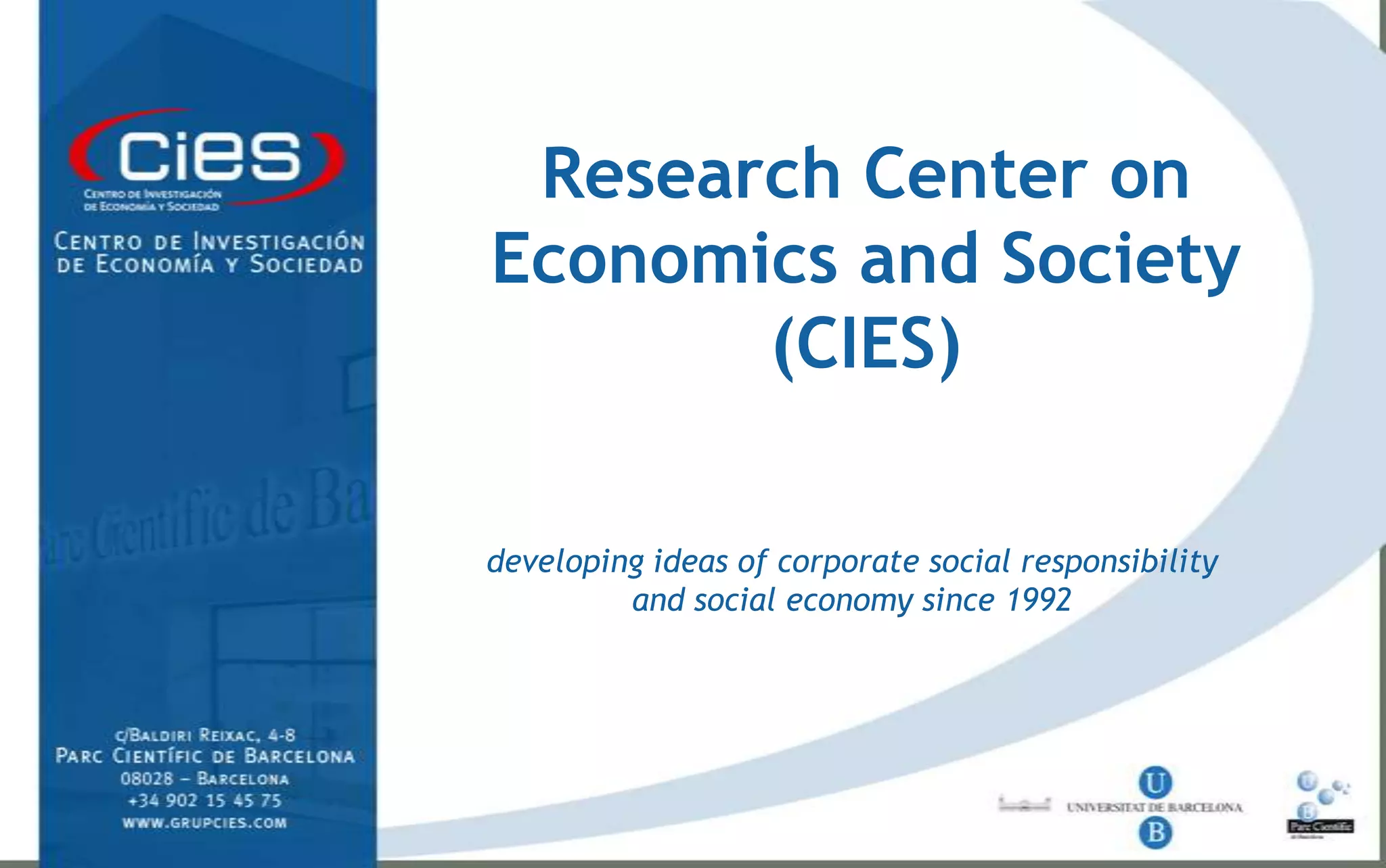 Presentation of CIES | PPTX