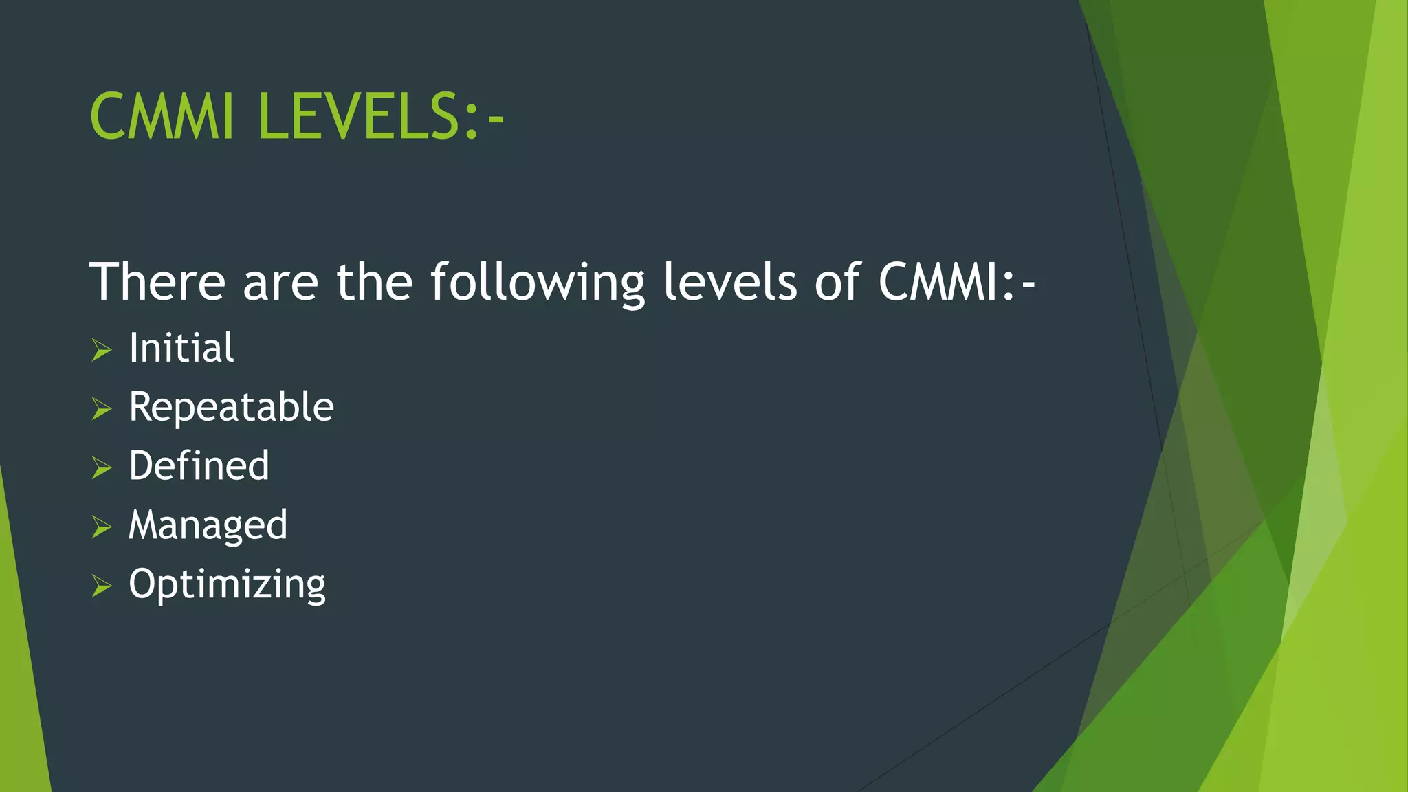 CMMI levels | PPTX