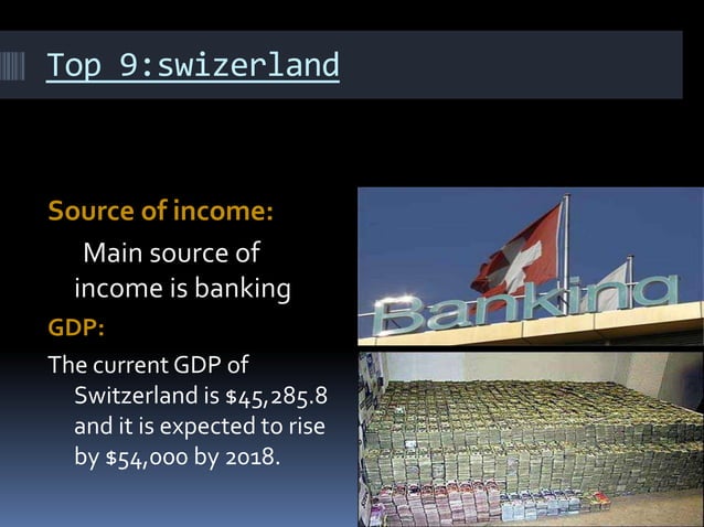 Top 10 richest countries in tha world....WAHLA | PPT