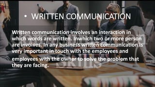 Presentation of communication skills | PPT