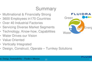 Presentation of company fluidra | PDF | Chemistry | Science
