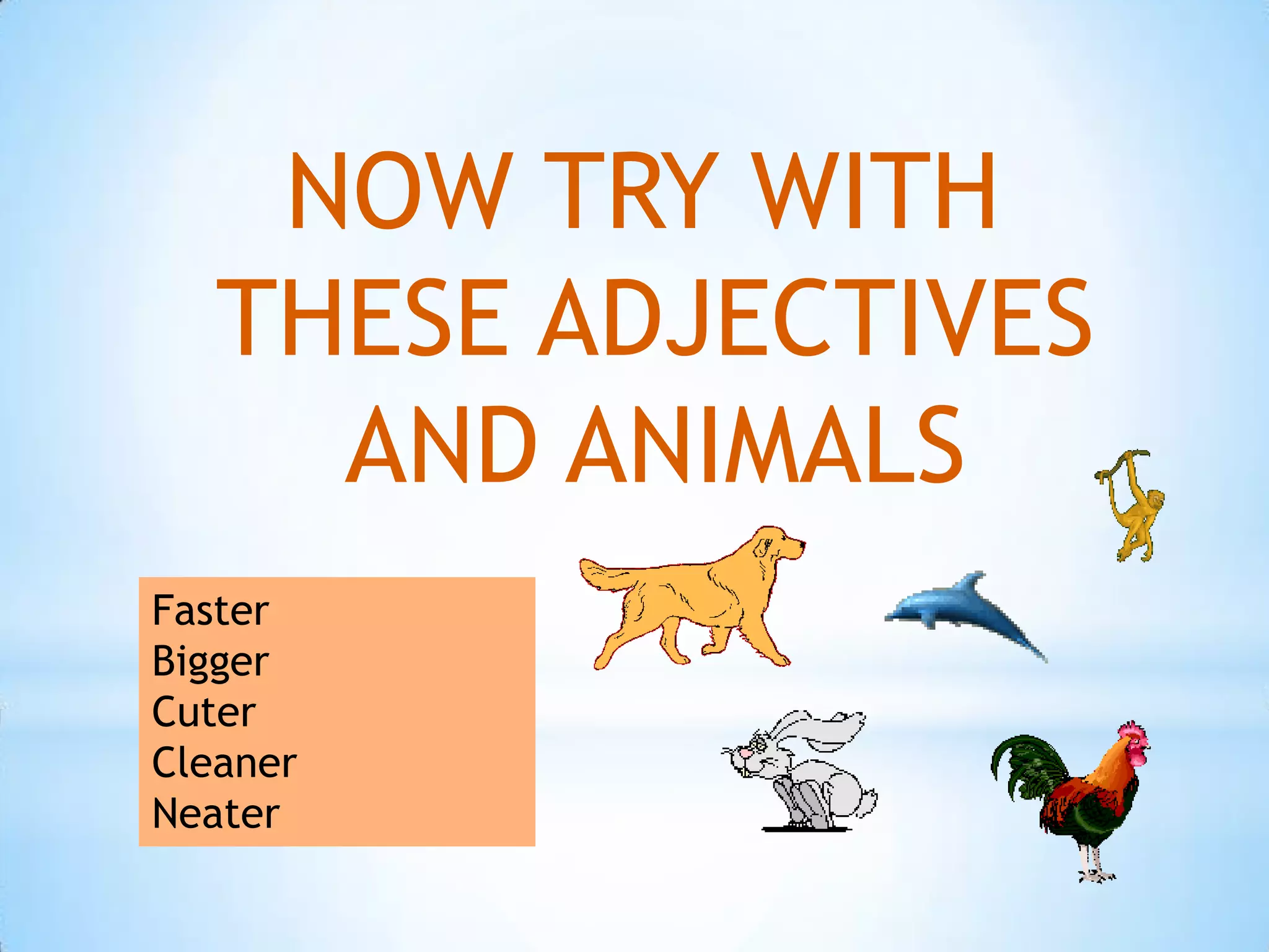 Presentation of comparatives adjectives | PPT