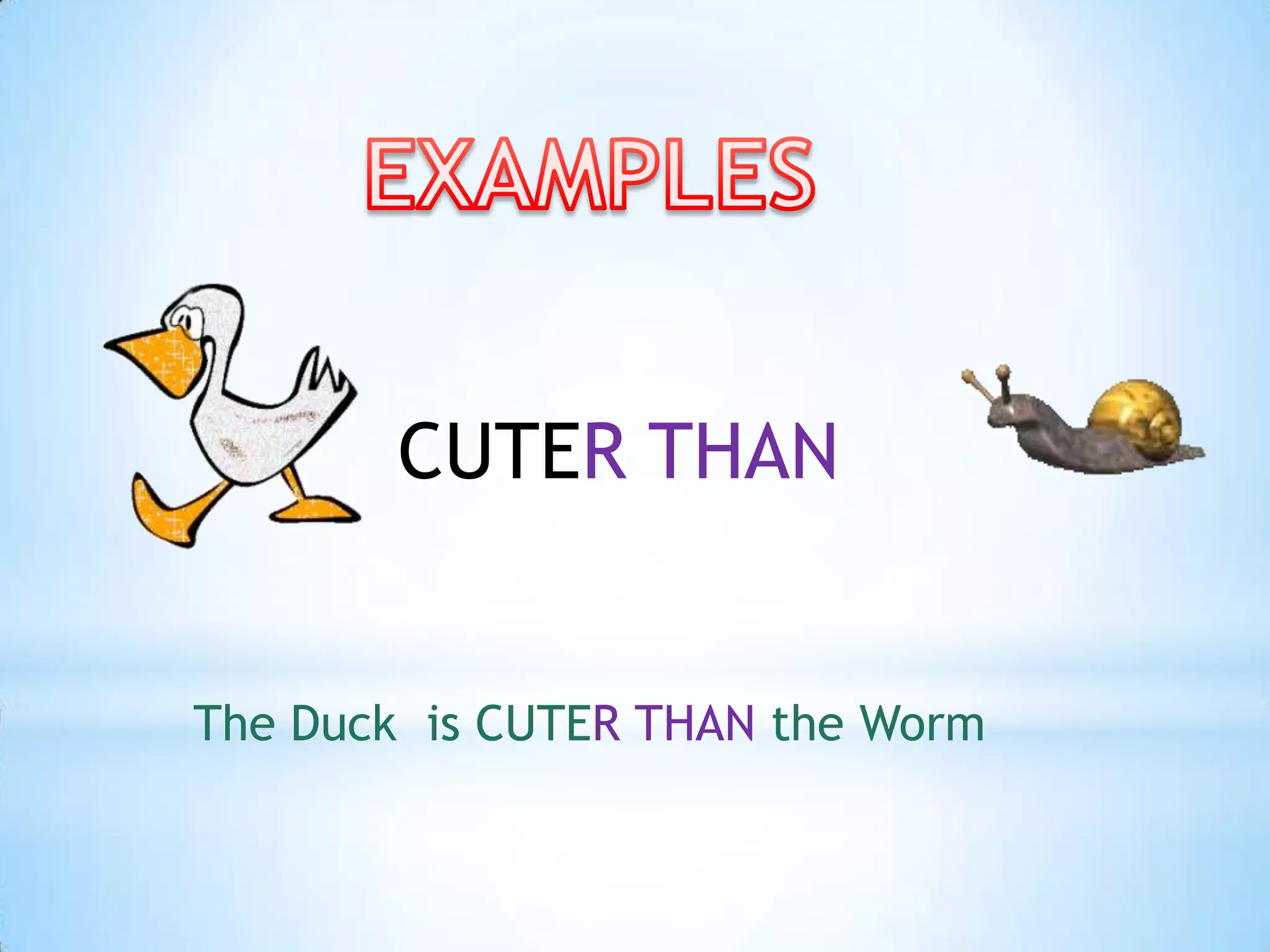 Presentation of comparatives adjectives | PPT
