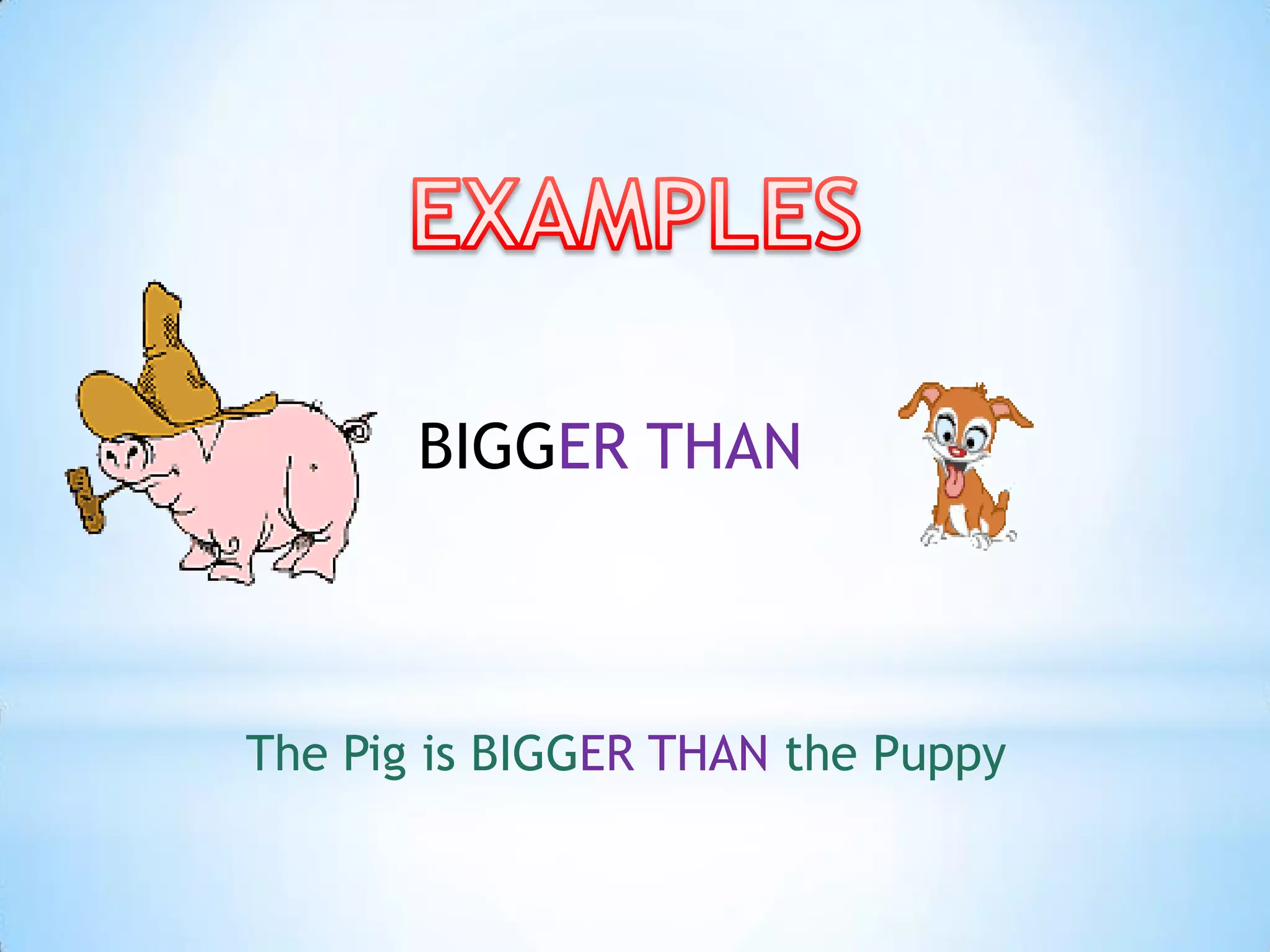Presentation of comparatives adjectives | PPT