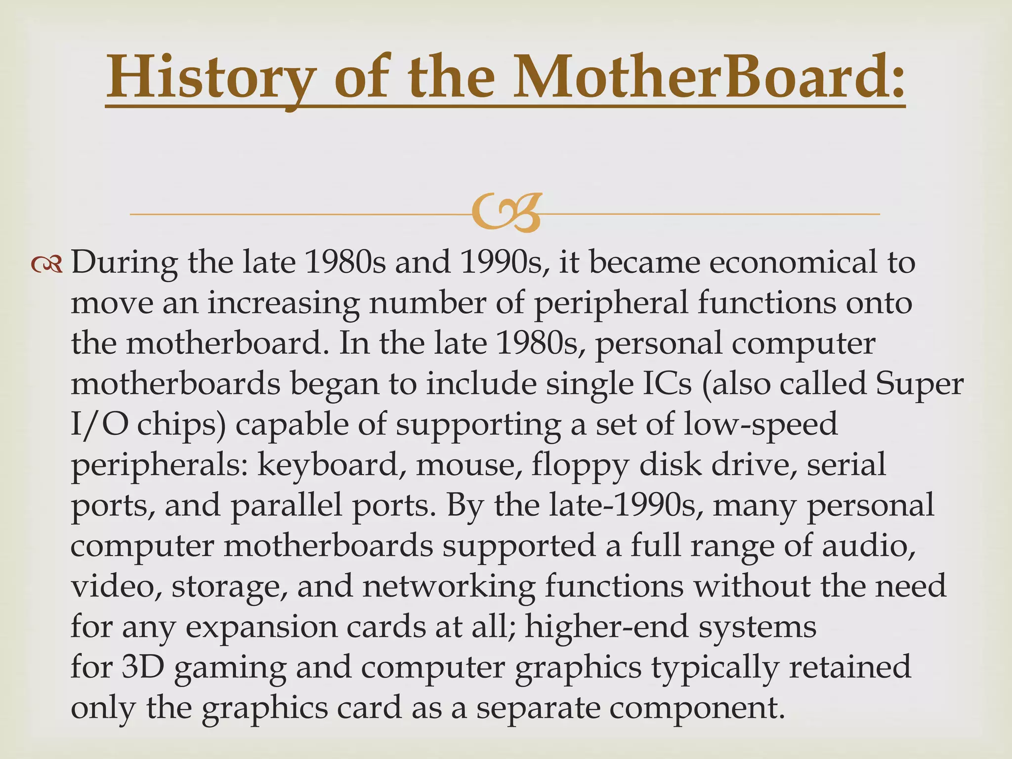 motherboard | PPTX