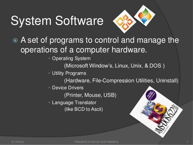 Presentation of computer ( software)