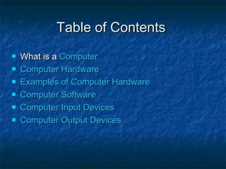 Presentation of computer | PPT