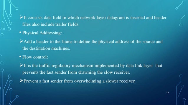 Presentation Of Computer Network On Data Link Layer
