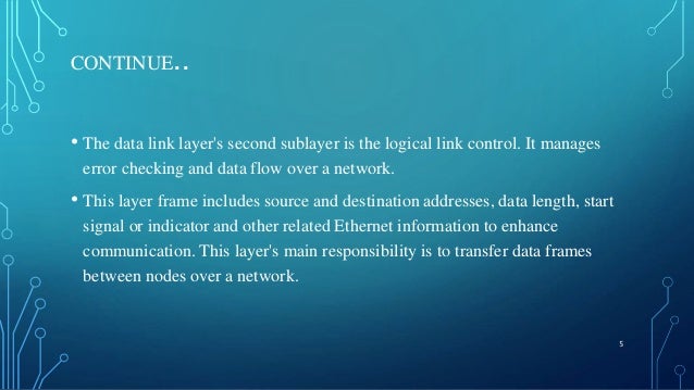 Presentation Of Computer Network On Data Link Layer