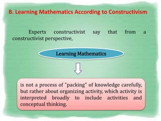 Presentation of constructivism and problem solving approach | PPT