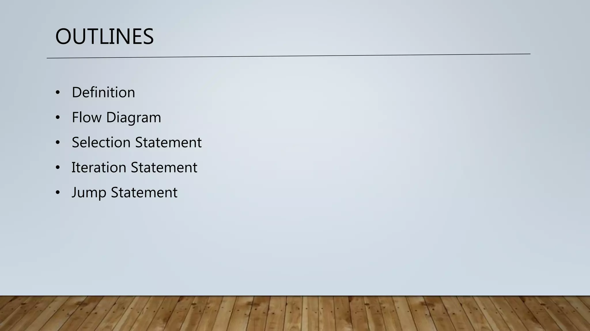 Presentation of control statement | PPT