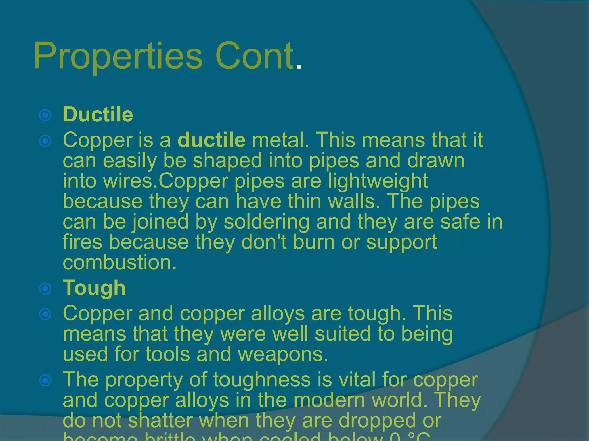 Presentation of copper | PPTX
