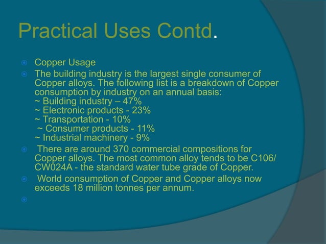 Presentation of copper | PPTX