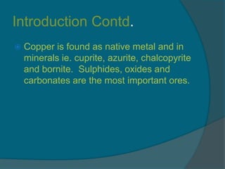 Presentation of copper | PPTX