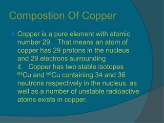Presentation of copper | PPTX