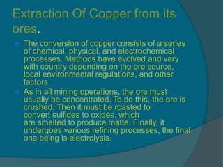Presentation of copper | PPTX