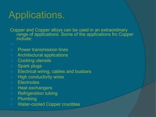 Uses Of Copper