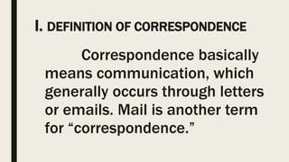 Presentation of Correspondence and Letter.pptx