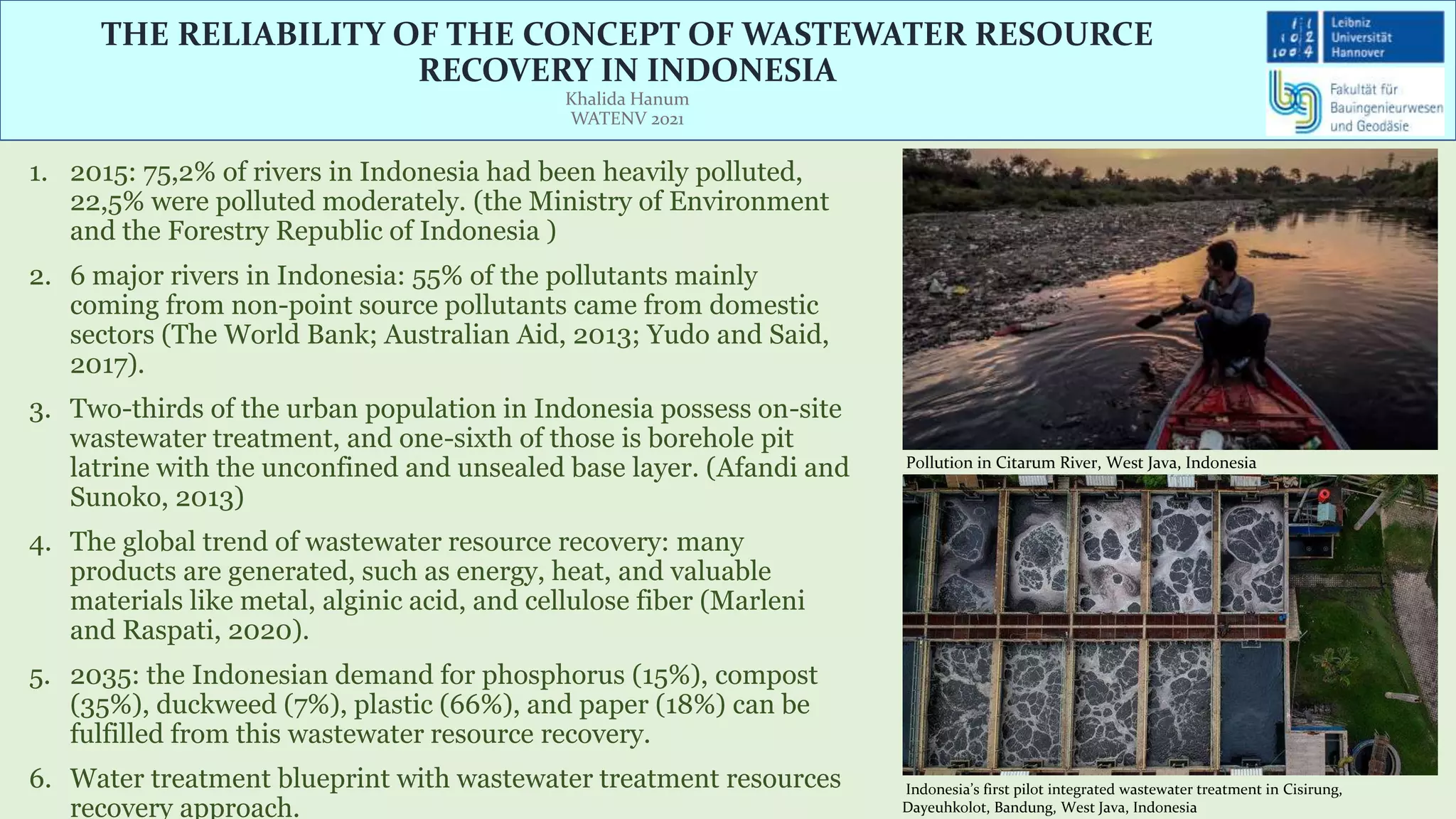 wastewater resource recovery in indonesia | PPTX