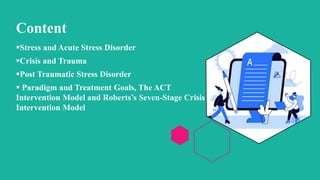 Differentiating Among Stress, Acute Stress Disorder, Acute Crisis ...