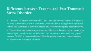 Differentiating Among Stress, Acute Stress Disorder, Acute Crisis ...