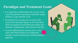 Differentiating Among Stress, Acute Stress Disorder, Acute Crisis ...