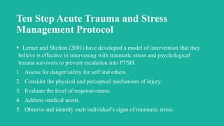 Differentiating Among Stress, Acute Stress Disorder, Acute Crisis ...