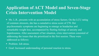 Differentiating Among Stress, Acute Stress Disorder, Acute Crisis ...