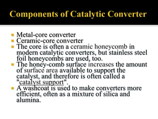 Presentation of ctalytic converter | PPTX