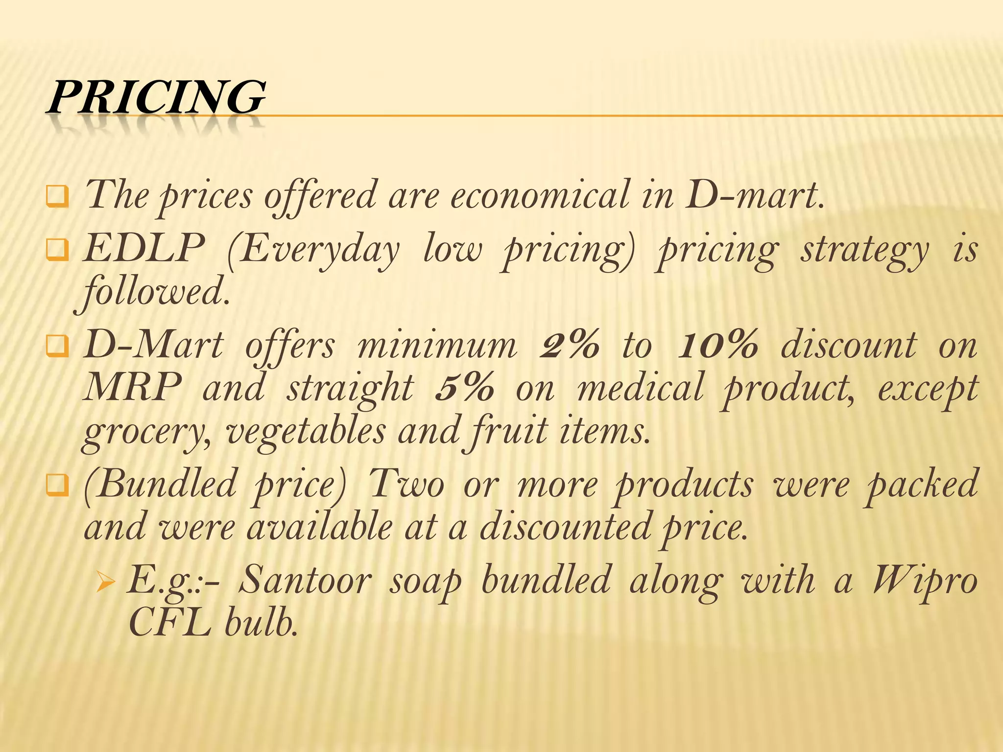 Presentation of d mart | PPTX